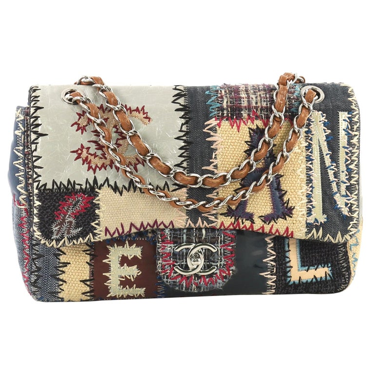 Chanel Flap Bag Multicolor Patchwork Jumbo at 1stDibs