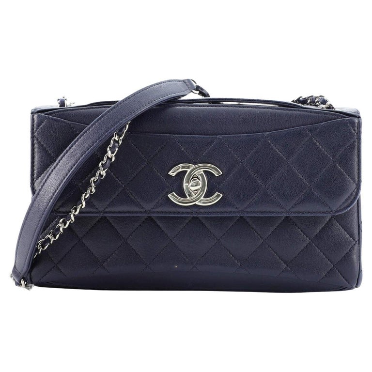 Chanel Flap Handle Crossbody Bag Quilted Lambskin Medium at 1stDibs