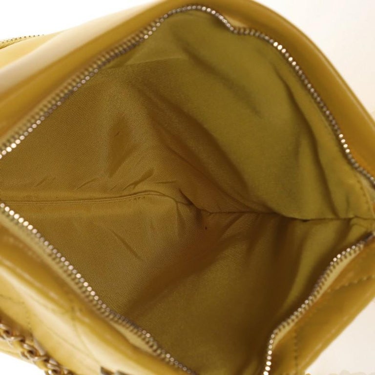 Chanel Fold Over Chain Clutch Quilted Calfskin Small at 1stDibs