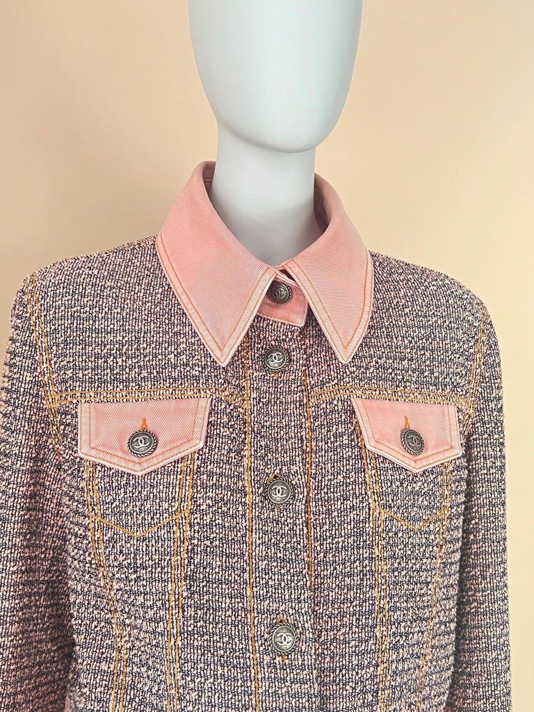 Chanel 2018 Ad Campaign Tweed Jacket For Sale at 1stDibs