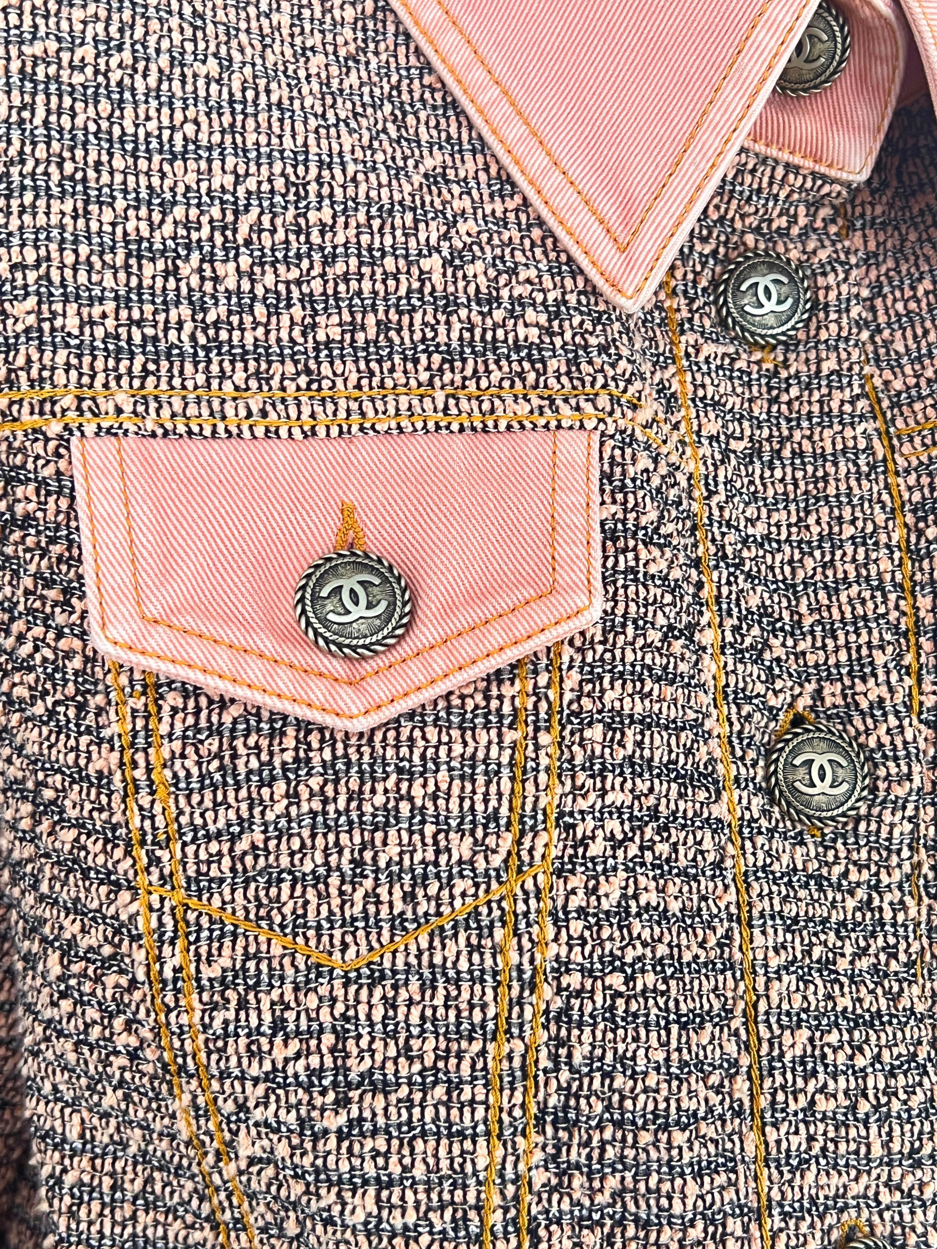 Chanel 2018 Ad Campaign Tweed Jacket For Sale at 1stDibs