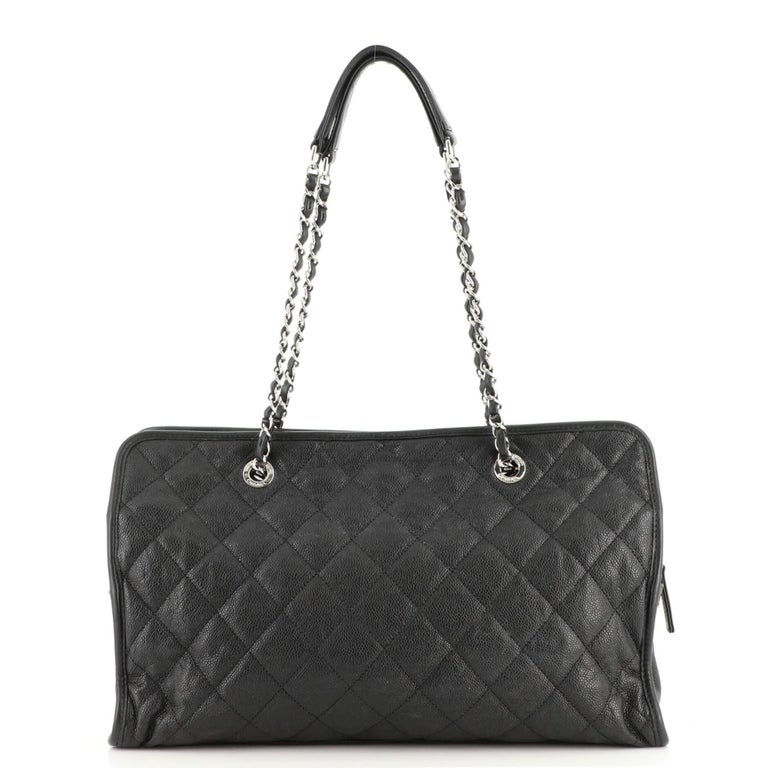 Chanel French Riviera Tote Quilted Caviar Large at 1stDibs