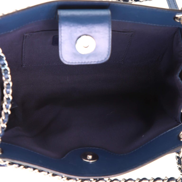 Chanel Front Pocket Crossbody Bag Quilted Aged Calfskin Small For Sale ...