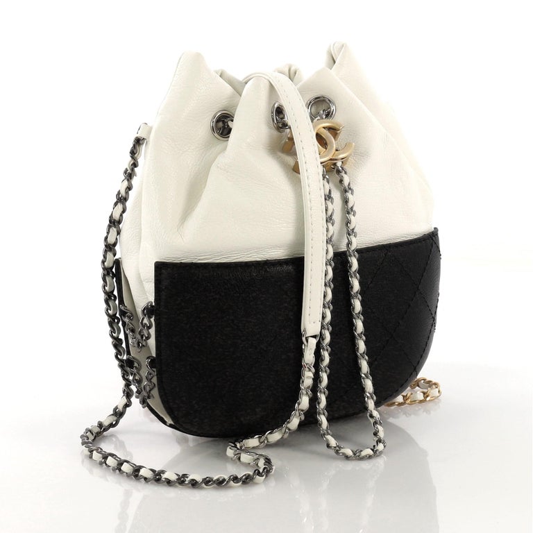 Chanel Gabrielle Drawstring Bag Quilted Calfskin Small at 1stDibs