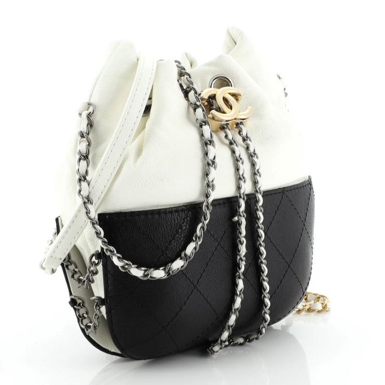 Chanel Gabrielle Drawstring Bag Quilted Calfskin Small at 1stDibs