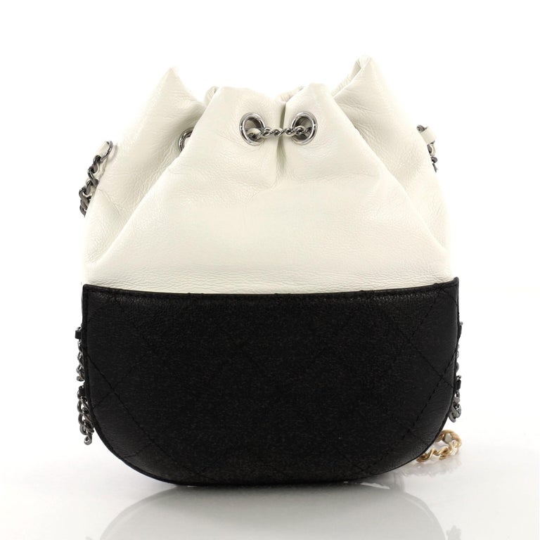 Chanel Gabrielle Drawstring Bag Quilted Calfskin Small at 1stDibs