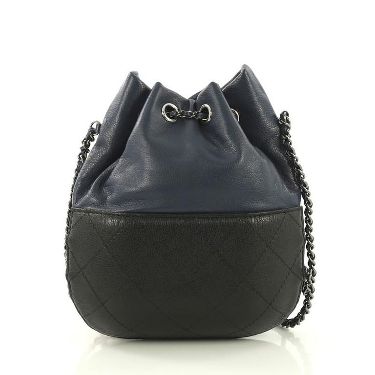 Chanel Gabrielle Drawstring Bag Quilted Calfskin Small, at 1stDibs