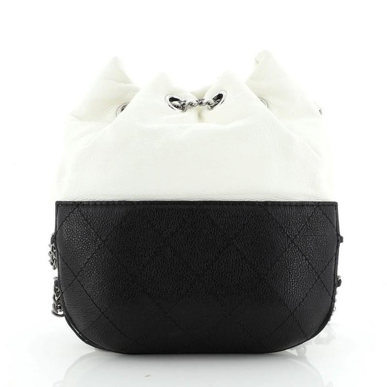 Chanel Gabrielle Drawstring Bag Quilted Calfskin Small at 1stDibs