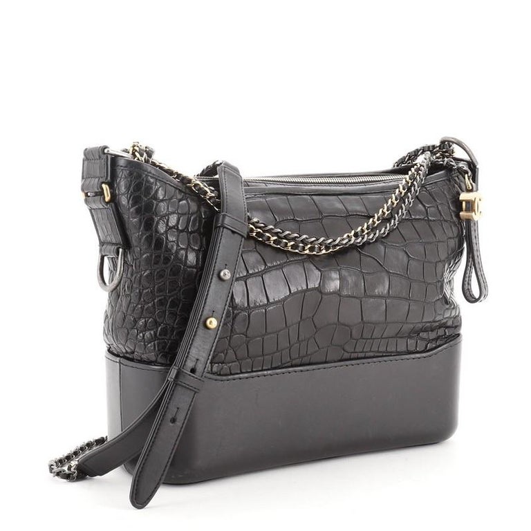 Chanel Gabrielle Hobo Alligator Medium at 1stDibs