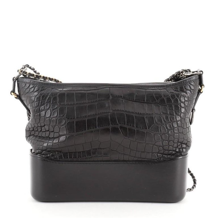 Chanel Gabrielle Hobo Alligator Medium at 1stDibs