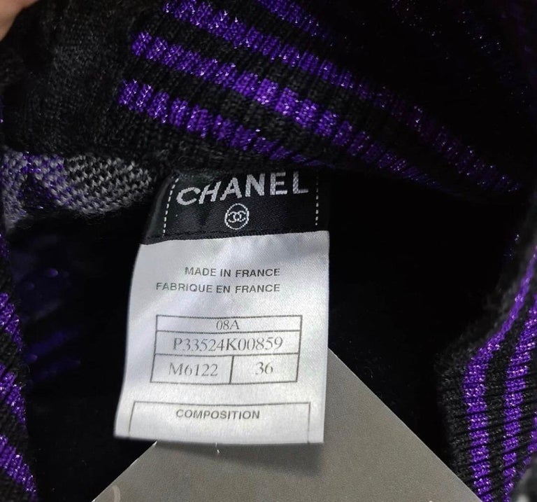 CHANEL Geometric Knitted Sweater Dress Tunic at 1stDibs | chanel ...