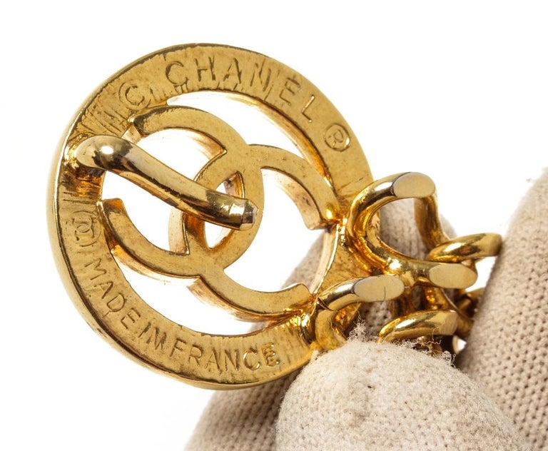 Chanel Gold Double Oval Link Chain Necklace/Belt For Sale at 1stDibs