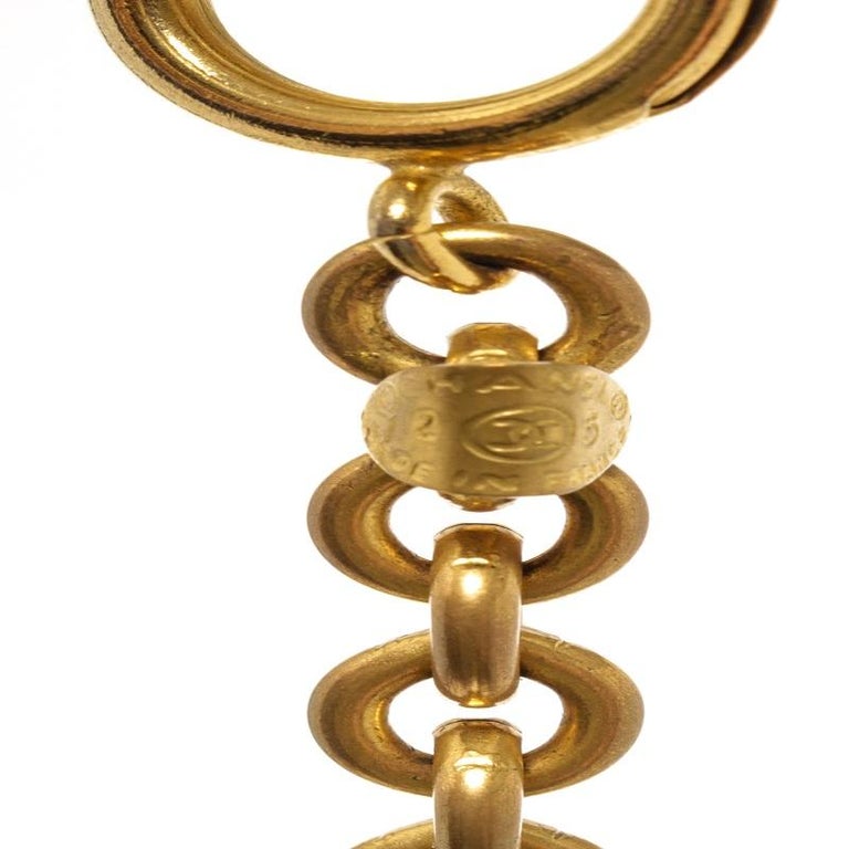 Chanel Gold Interlocking CC Necklace at 1stDibs