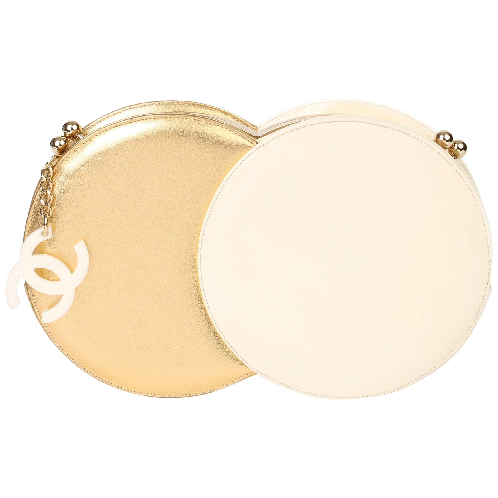 Chanel Metallic Evening Clutch at 1stDibs