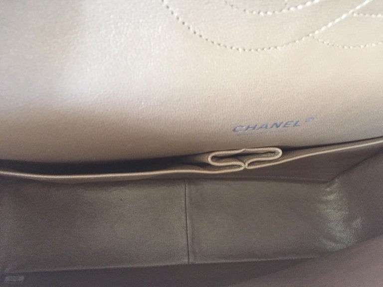 Chanel Gold Leather Maxi Handbag Timeless Collection, 2011 at 1stDibs