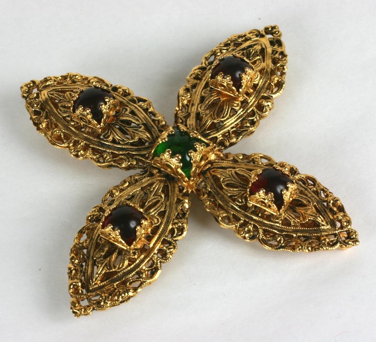 Chanel Goossens Byzantine Cruciform Brooch For Sale at 1stDibs