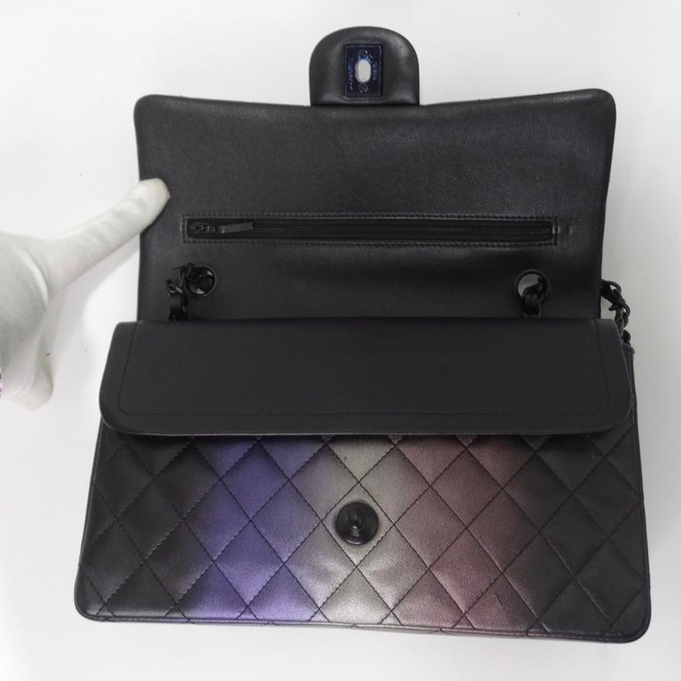 Chanel Gradient Classic Double Flap Quilted Handbag 2021 For Sale at ...