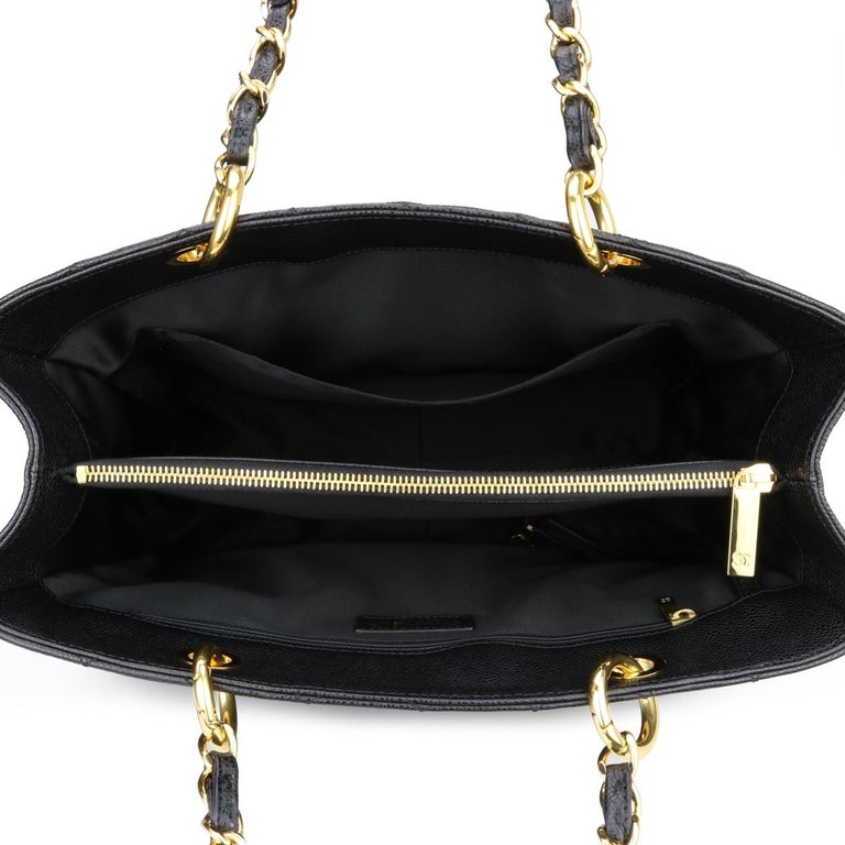 CHANEL Grand Shopping Tote (GST) Bag Black Caviar with Gold Hardware ...