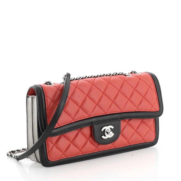 Chanel Graphic Flap Bag Quilted Calfskin Medium at 1stDibs | chanel ...