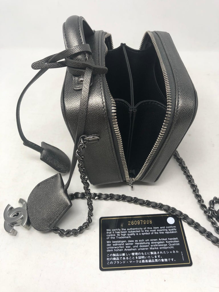 Chanel Gray Metallic Small Vanity Case Crossbody at 1stDibs | chanel ...
