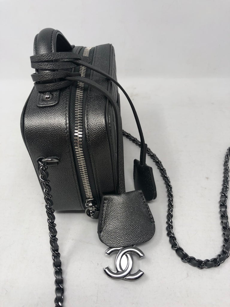 Chanel Gray Metallic Small Vanity Case Crossbody at 1stDibs | chanel ...