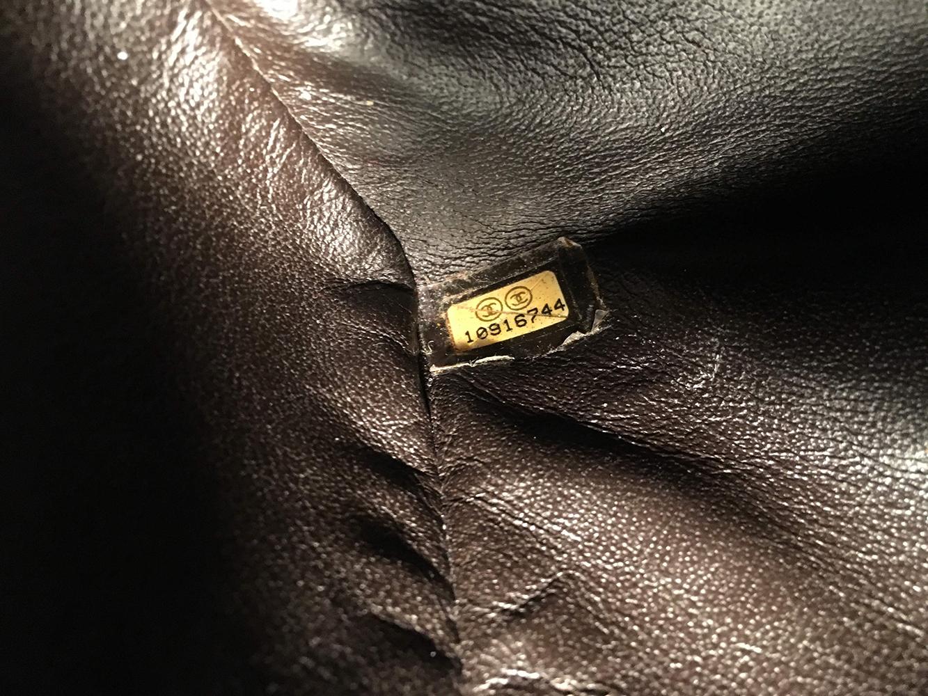 Chanel Green and Brown Multicolor Python Snakeskin Cerf Tote Handbag at ...