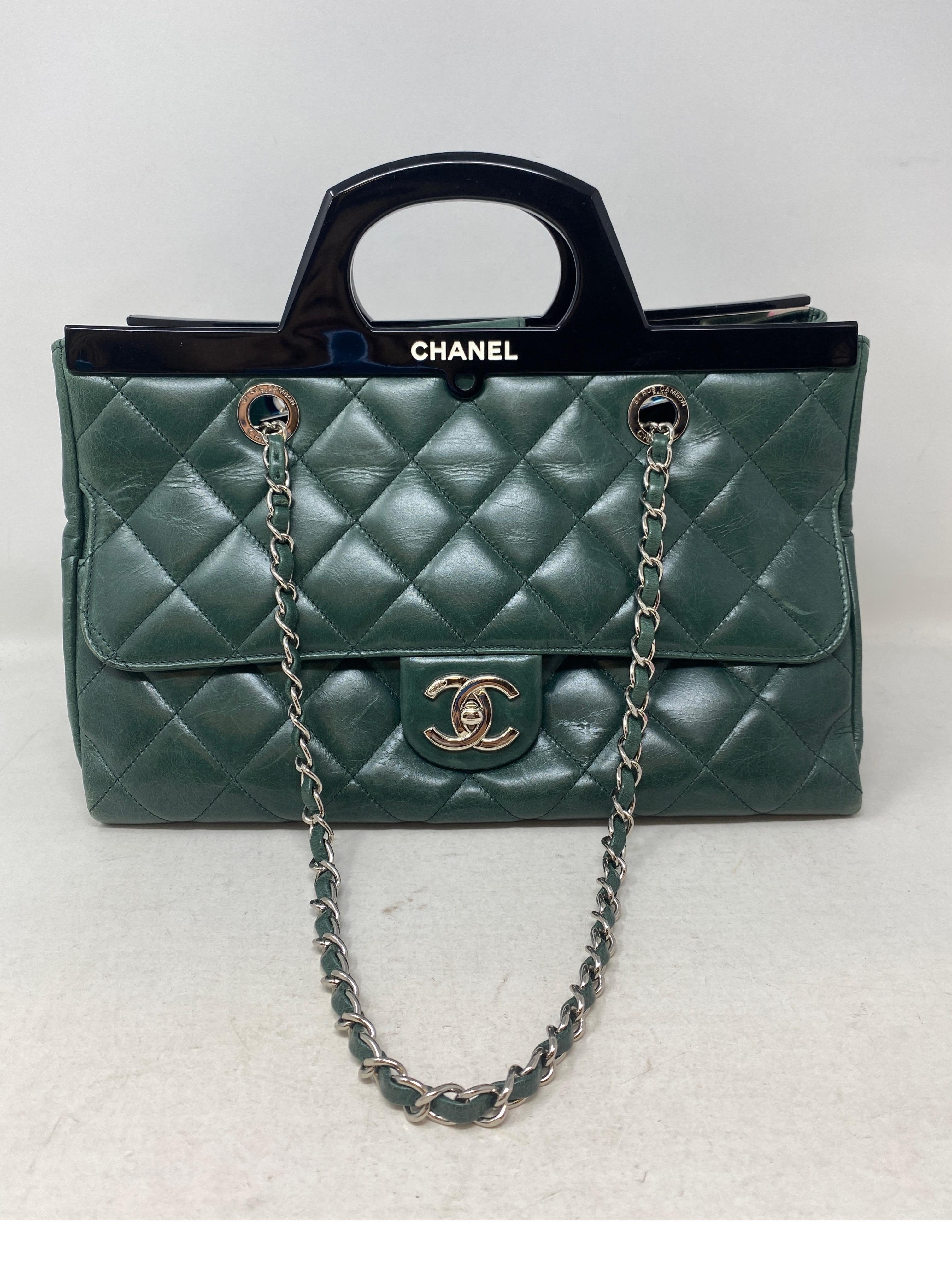 Chanel Green Bag For Sale at 1stDibs