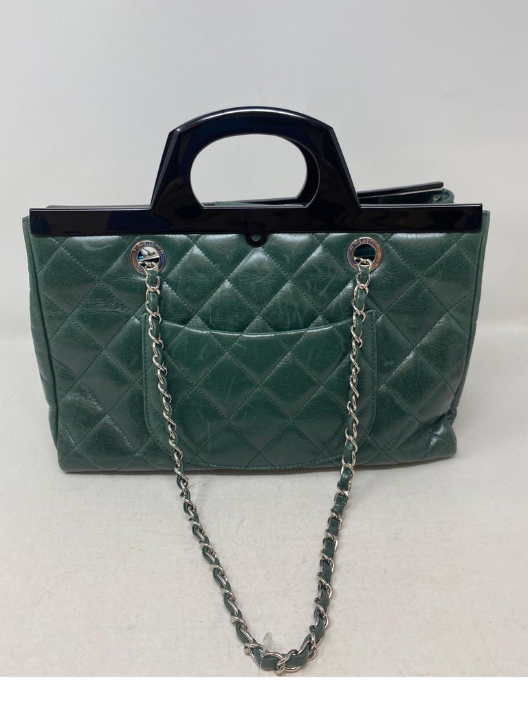 Chanel Green Bag For Sale at 1stDibs