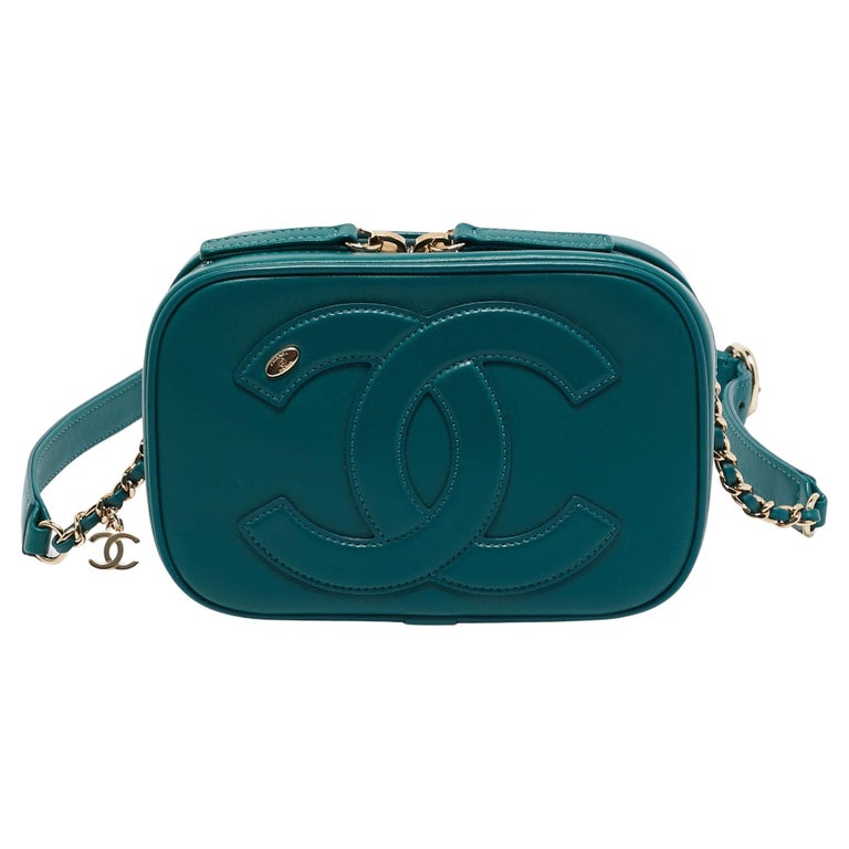 Chanel Green Leather CC Mania Waist Bag For Sale at 1stDibs