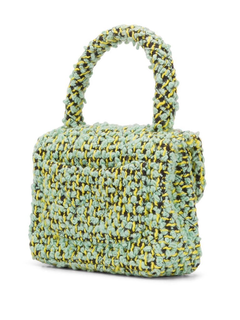 Chanel Green Tweed Mini Kelly Flap Bag at 1stDibs | chanel green tweed ...