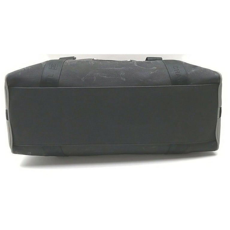 Chanel Grey Bicolor Sports Logo CC Duffle Bag 862873 at 1stDibs