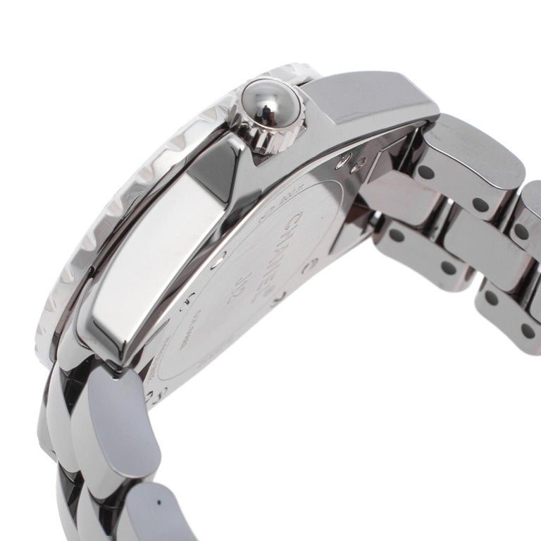 Chanel Grey Titanium Ceramic J12 H2978 Women's Wristwatch 33 mm For ...
