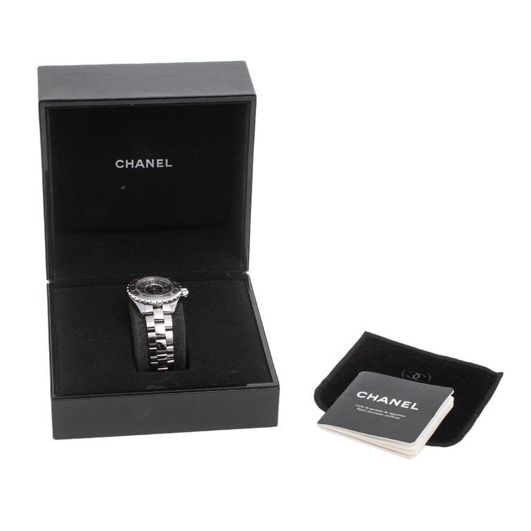 Chanel Grey Titanium Ceramic J12 H2978 Women's Wristwatch 33 mm For ...