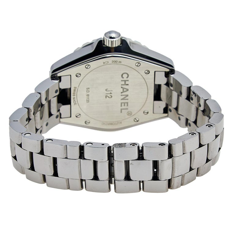 Chanel Grey Titanium and Ceramic J12 H2979 Automatic Women's Wristwatch ...