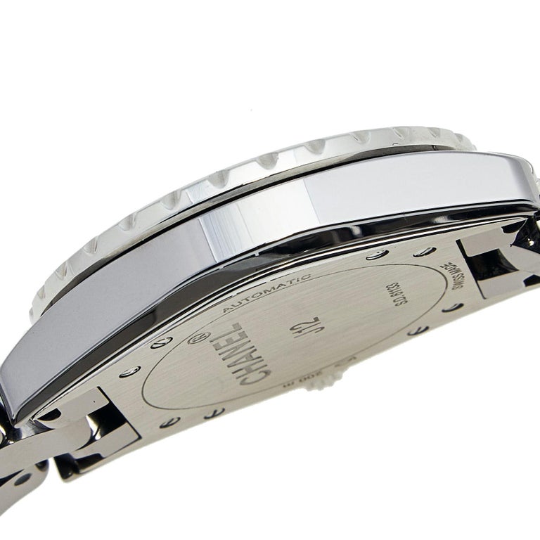 Chanel Grey Titanium and Ceramic J12 H2979 Automatic Women's Wristwatch ...