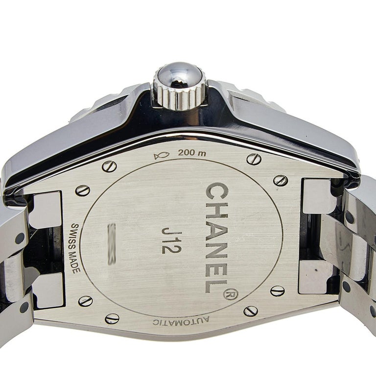 Chanel Grey Titanium and Ceramic J12 H2979 Automatic Women's Wristwatch ...