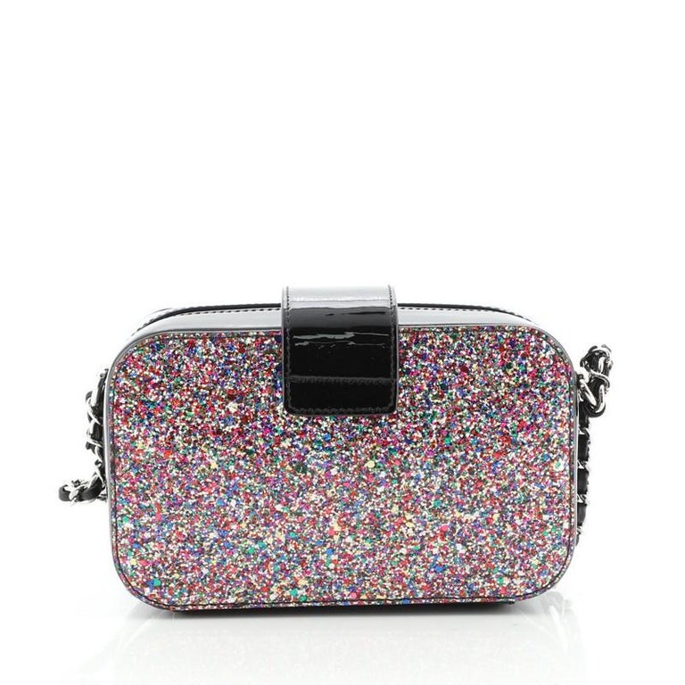 Chanel Ground Control Camera Case Bag Glittered PVC with Patent Mini at ...