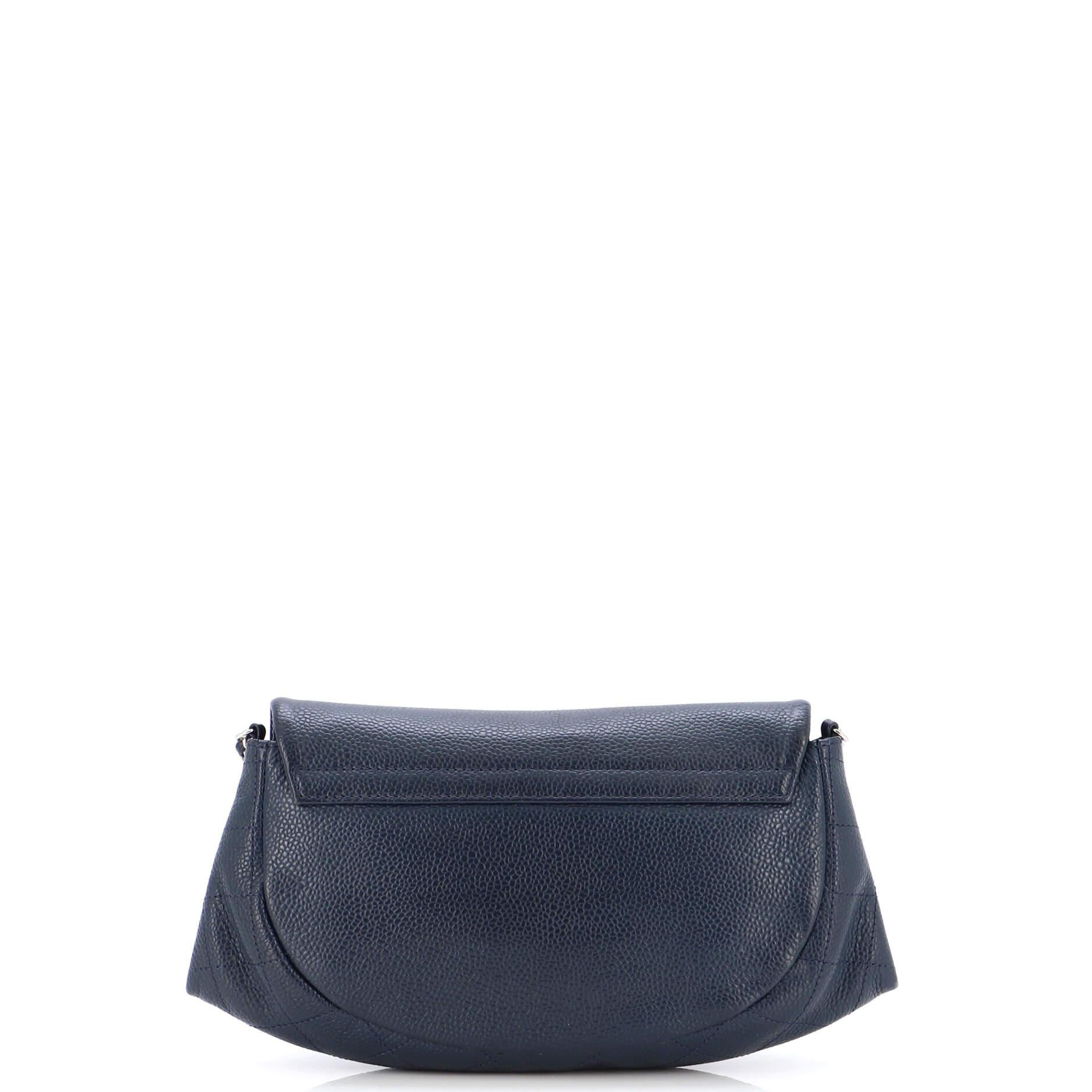 Chanel Half Moon Wallet on Chain Caviar For Sale at 1stDibs