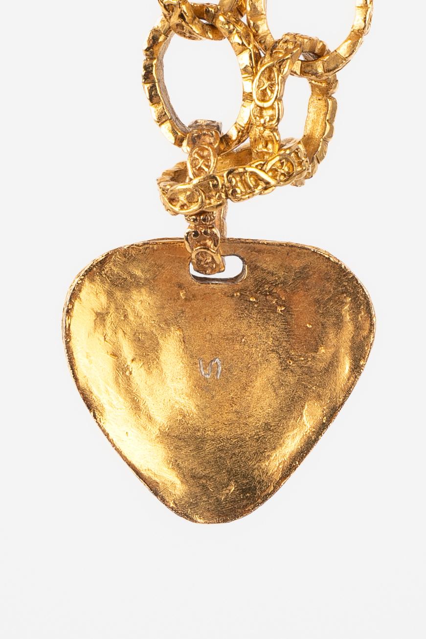Chanel heart necklace For Sale at 1stDibs