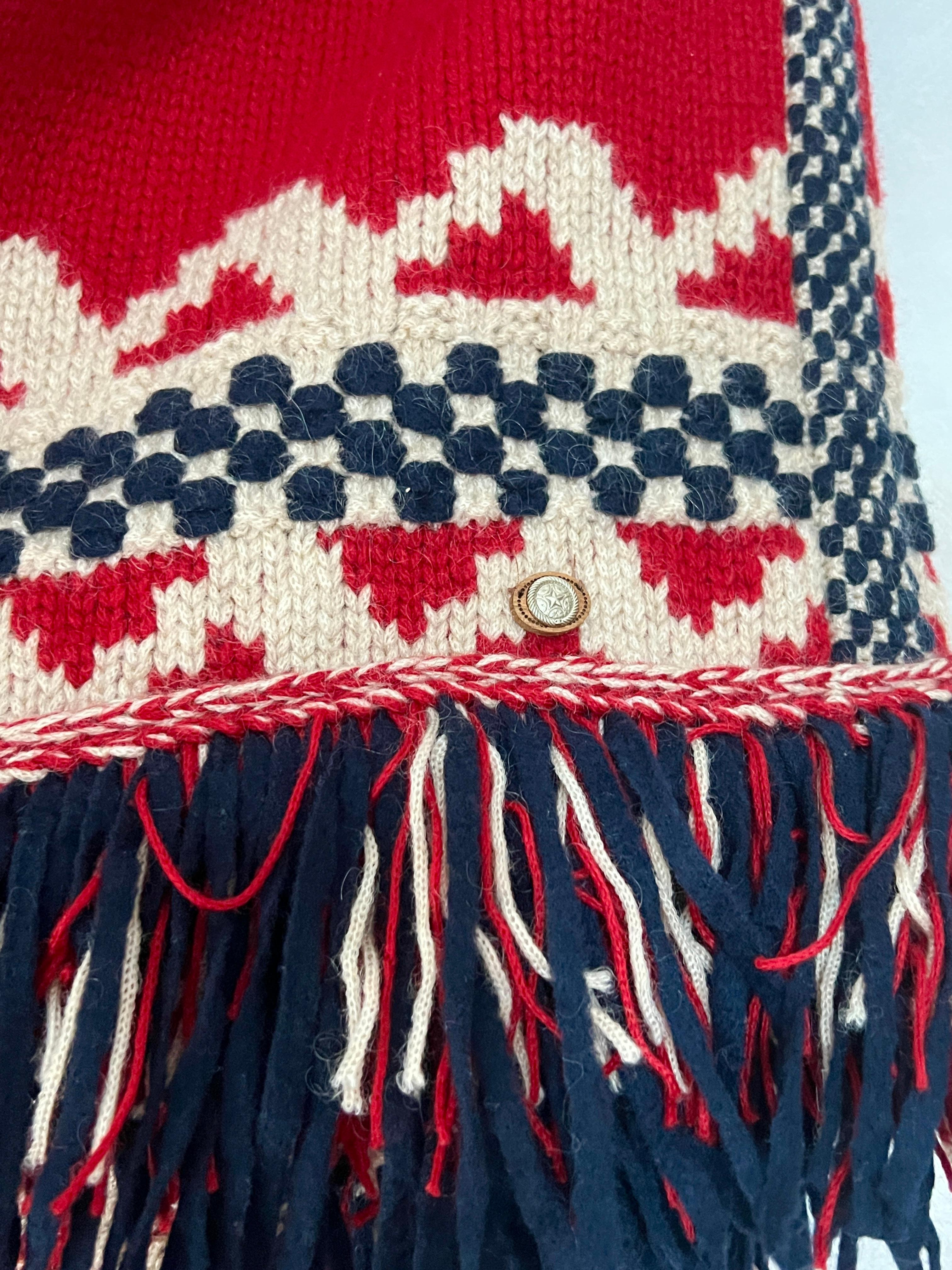 Chanel Iconic Dallas Collection Poncho For Sale at 1stDibs