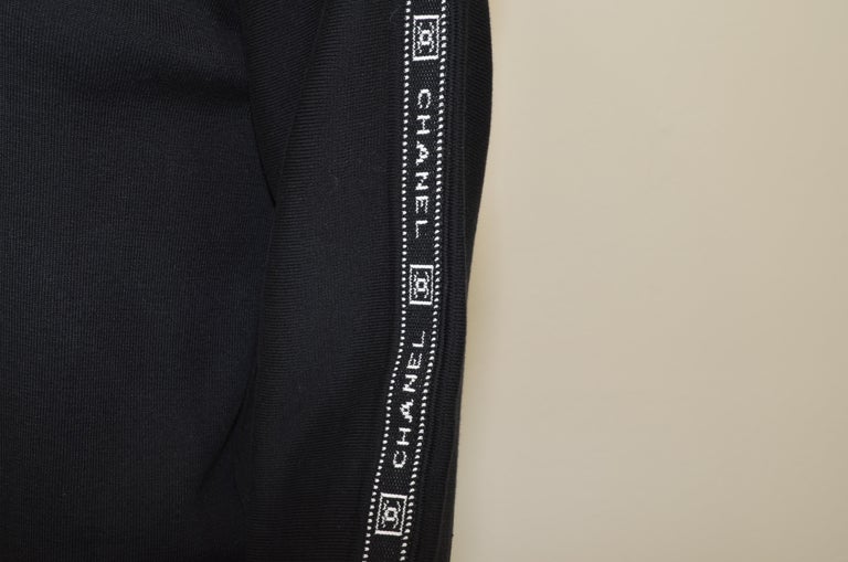 Chanel Identification Cotton Logo Track Jacket 2004 Sz 38 at 1stDibs ...