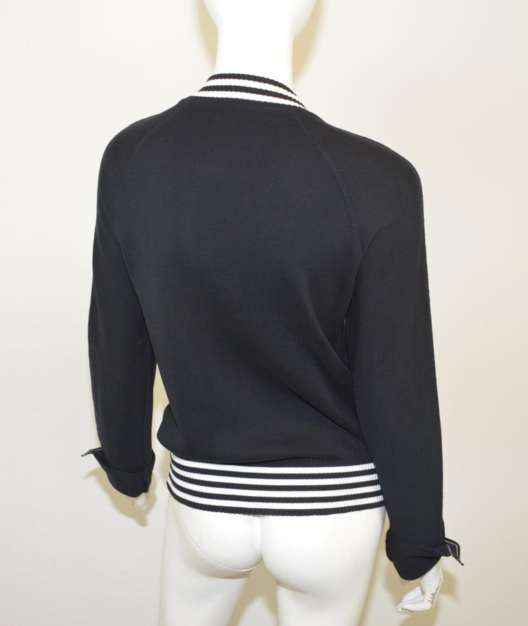 Chanel Identification Cotton Logo Track Jacket 2004 Sz 38 at 1stDibs ...