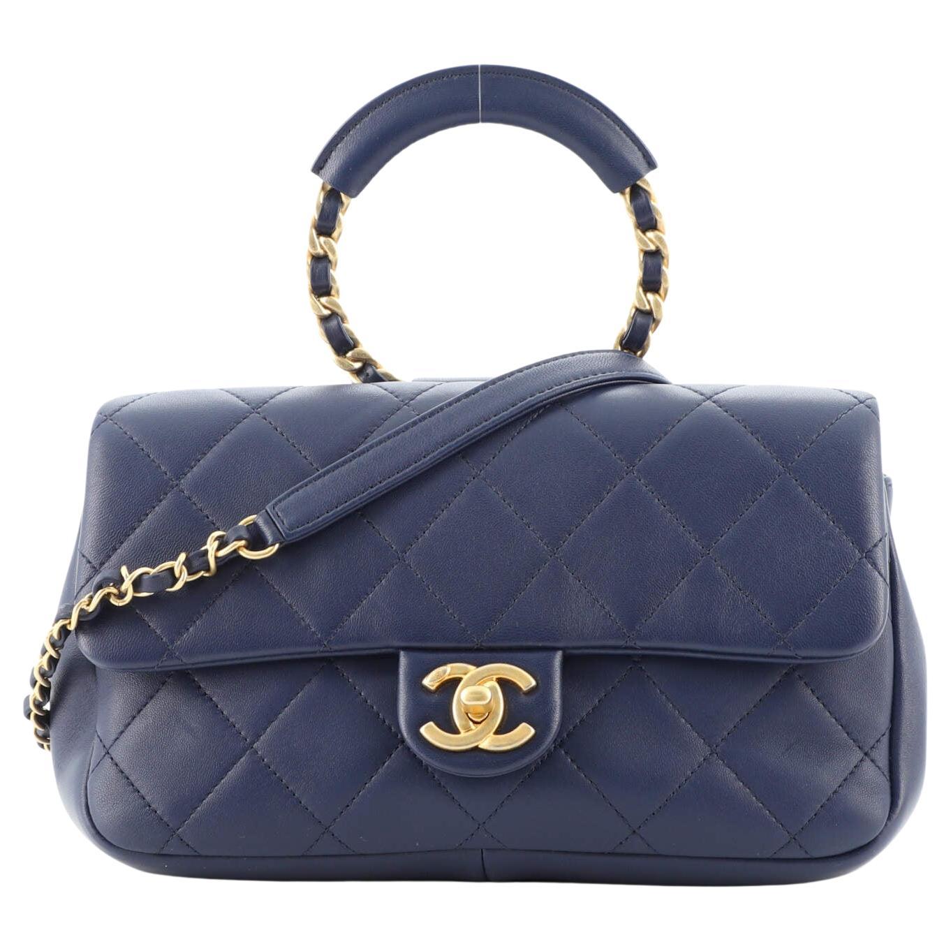 Chanel Drawstring Charm Bucket Bag Fringe Denim at 1stDibs