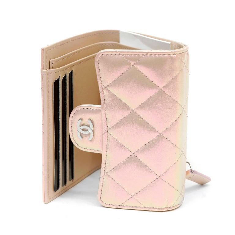 Chanel Iridescent Pink Wallet at 1stDibs