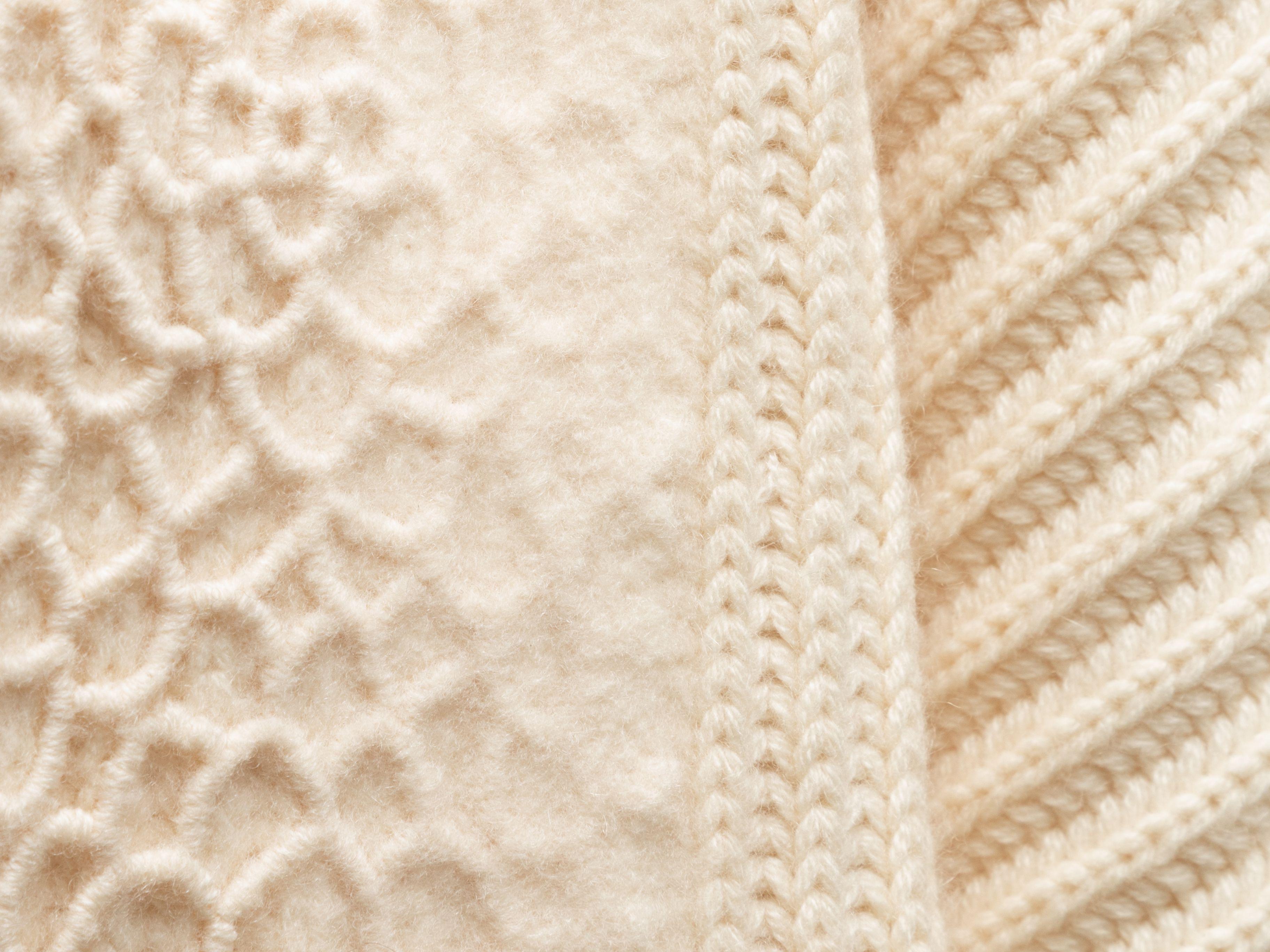 Chanel Ivory Fall/Winter 2001 Cashmere Cardigan at 1stDibs