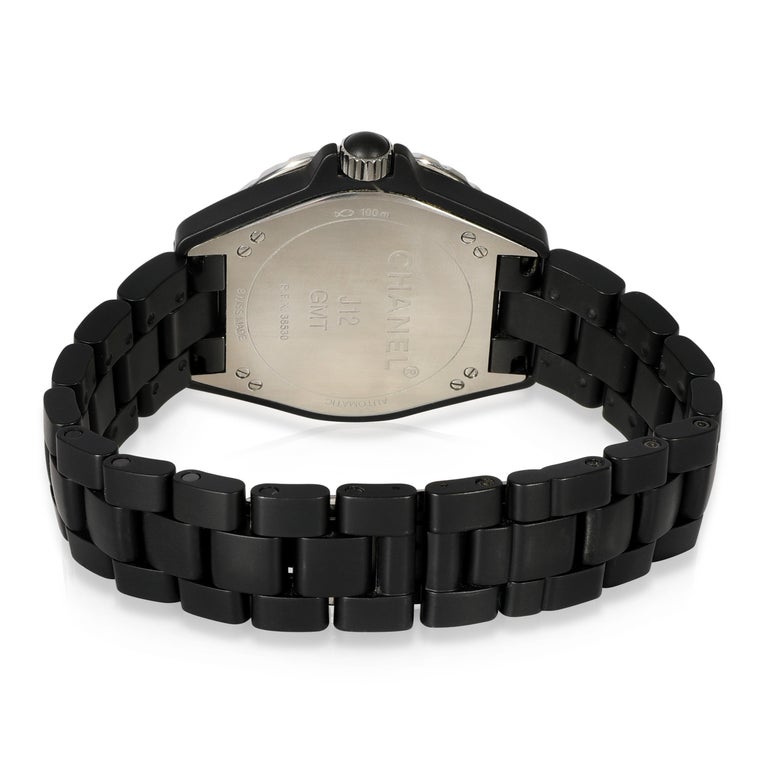 Chanel J-12 GMT H3101 Men's Watch in Ceramic For Sale at 1stDibs