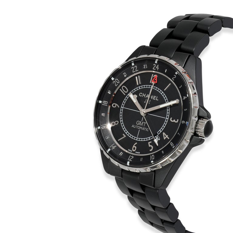 Chanel J-12 GMT H3101 Men's Watch in Ceramic For Sale at 1stDibs