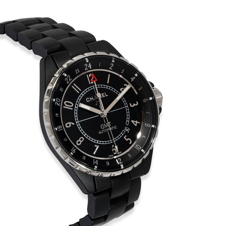 Chanel J-12 GMT H3101 Men's Watch in Ceramic For Sale at 1stDibs