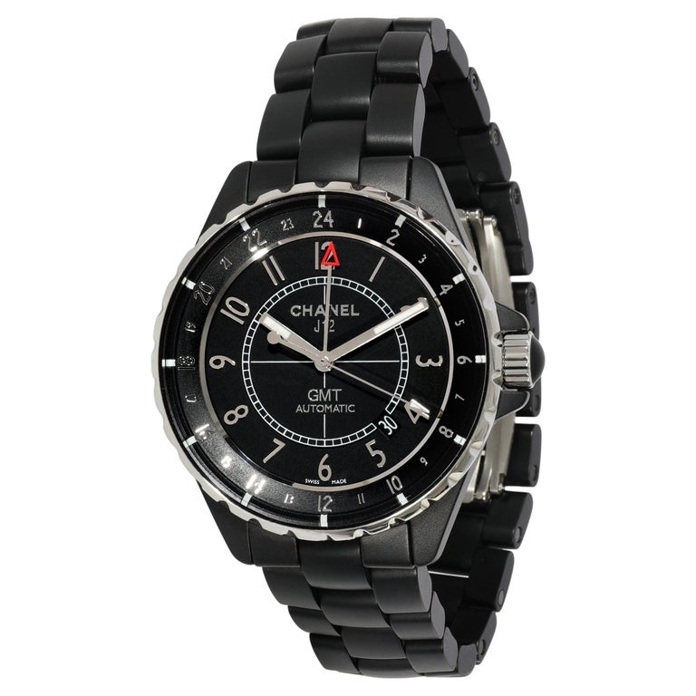 Chanel J-12 GMT H3101 Men's Watch in Ceramic For Sale at 1stDibs