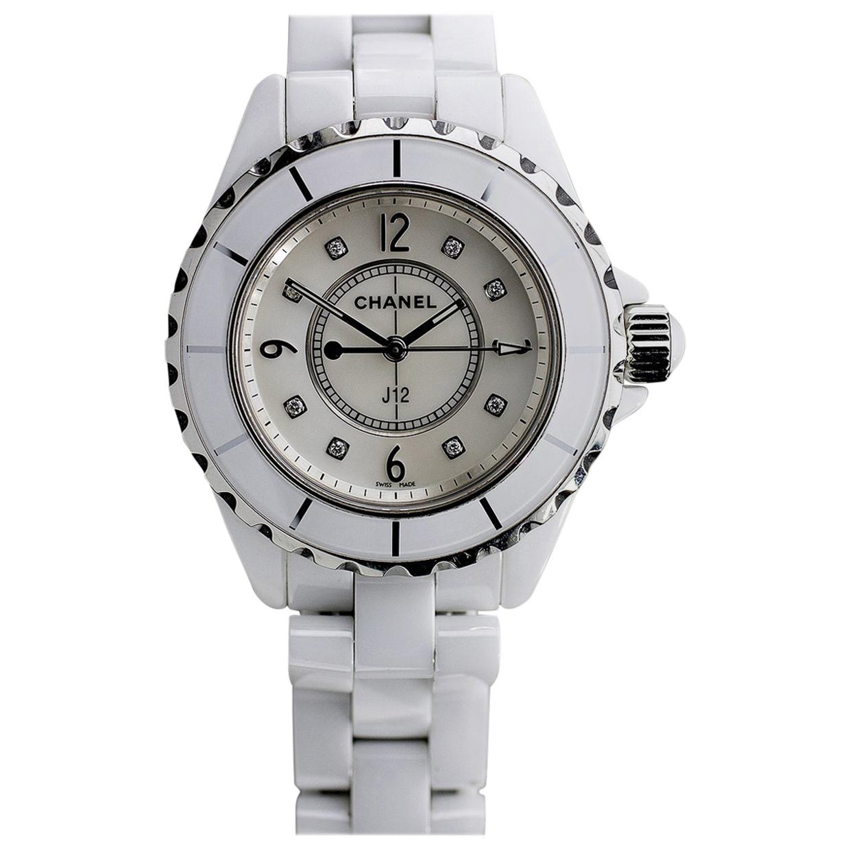 Chanel J12 Ceramic Diamond Luxury Watch at 1stDibs | maurice lacroix ...